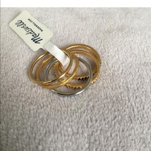 Madewell | Jewelry | Madewell Filament Stacking Ring Set | Poshmark